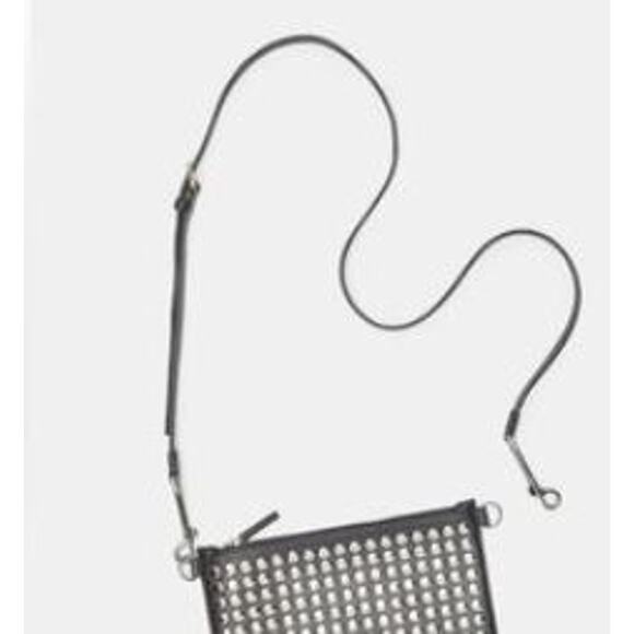 Theory | Bags | Theory Womens Transformer Strap Rivets Liden Black Nwt ...